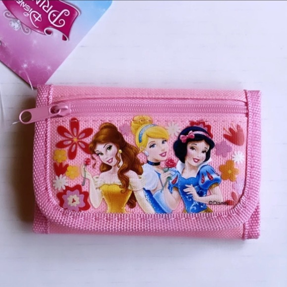 Disney | Accessories | Disney Princess Pink Trifold Wallet | Poshmark